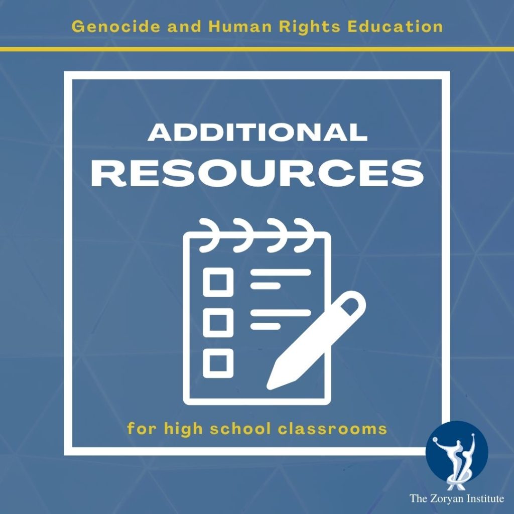High School Genocide Education Resources | Zoryan Institute