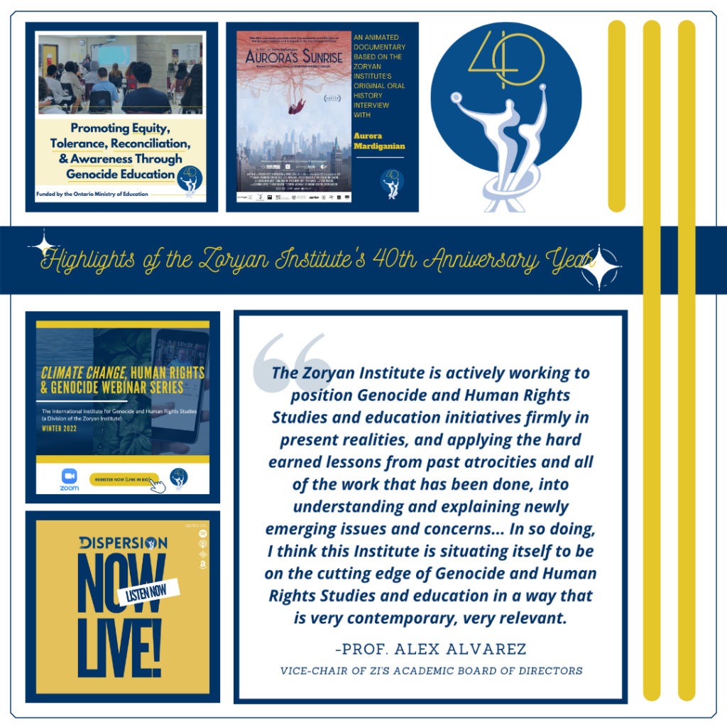 Highlights of the Zoryan Institute's 40th Anniversary Year | Zoryan ...